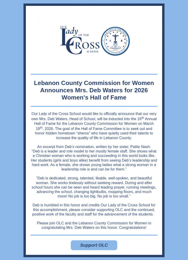 Lebanon County Commission for Women Announces Mrs. Waters for 2026 ...